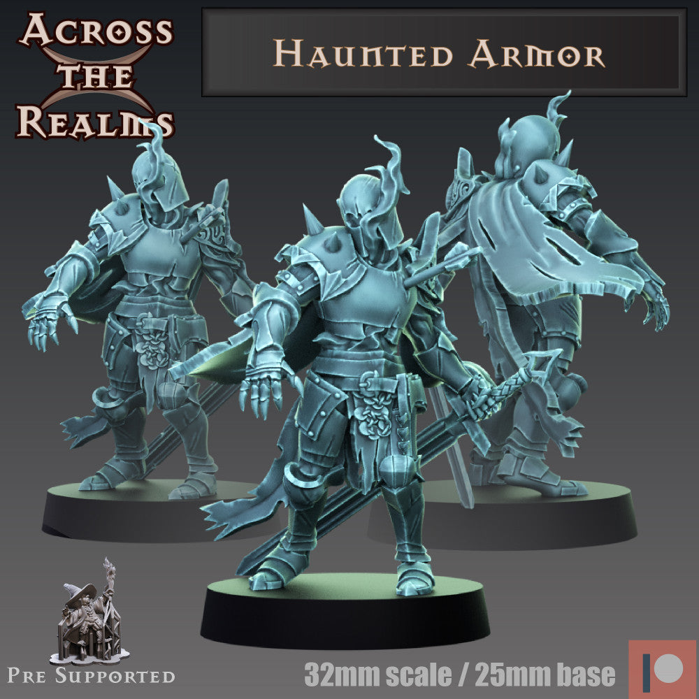 Haunted Armor - Across the Realms - Miniatures by Only-Games.co