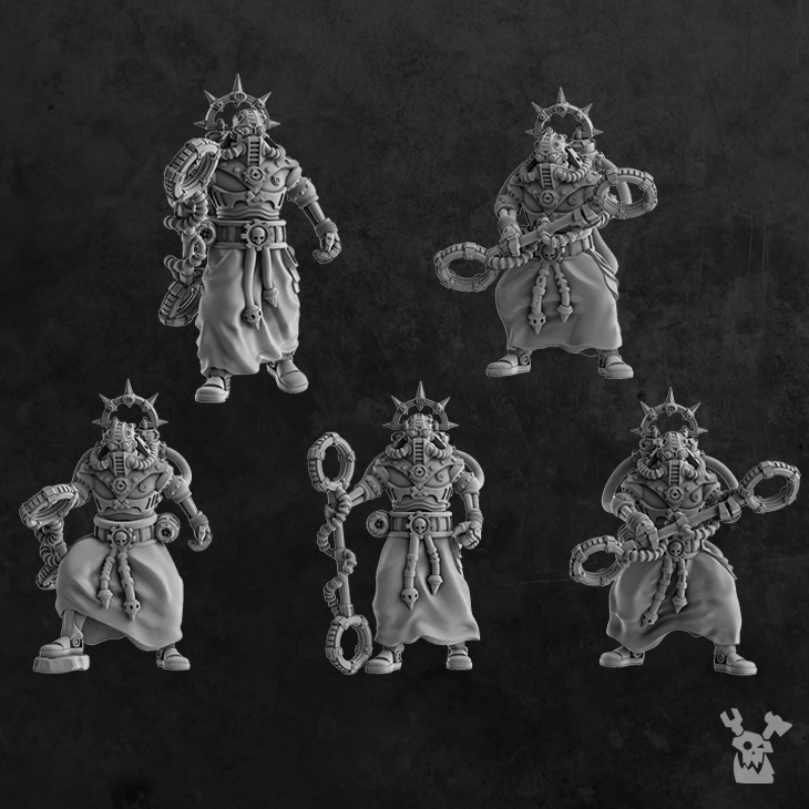 Machine Cult Shock priests with staff x5 - DakkaDakka.Store ...