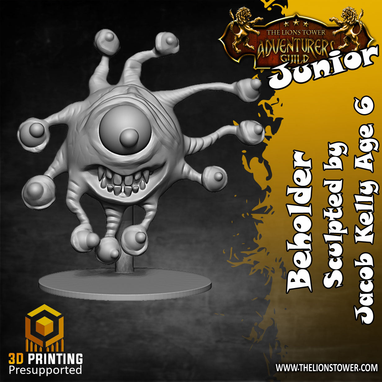 Beholder - by Jacob Kelly, Age 6! - Lion Tower - Miniatures by Only ...