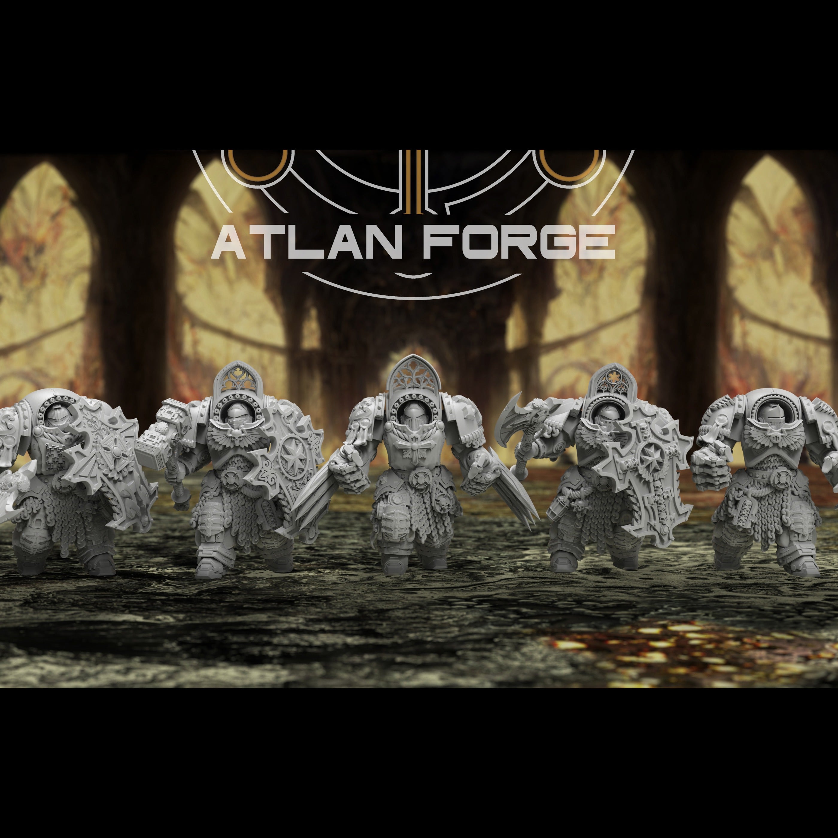 Templar Assault Crusaders - Atlan Forge - Miniatures by Only-Games.co
