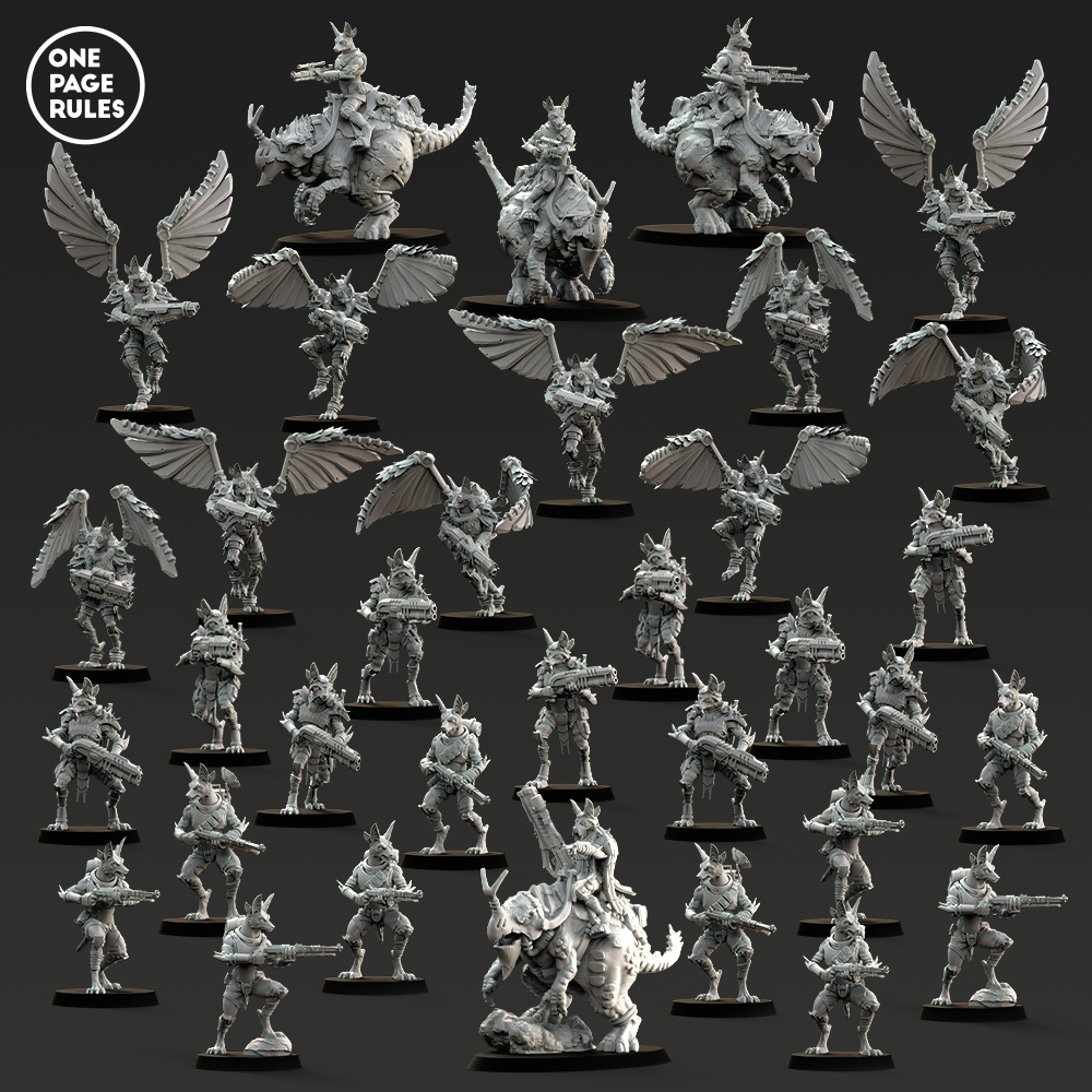 Jackals Army Starter (34 Models) - One Page Rules - Miniatures by Only ...