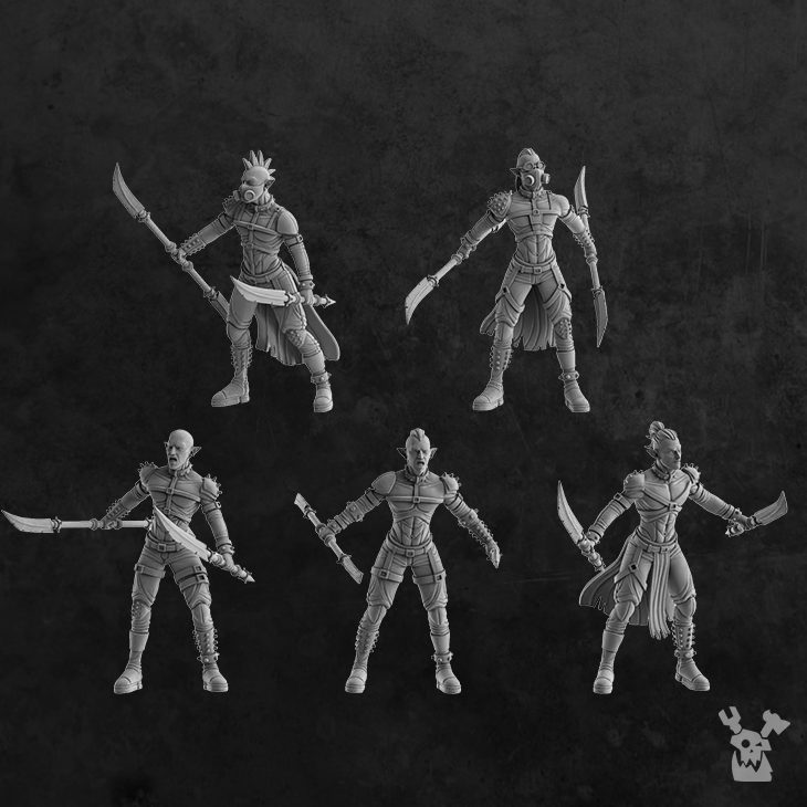 Jet-Biker Raiders Male Squad x5 - DakkaDakka.Store - Miniatures by Only ...