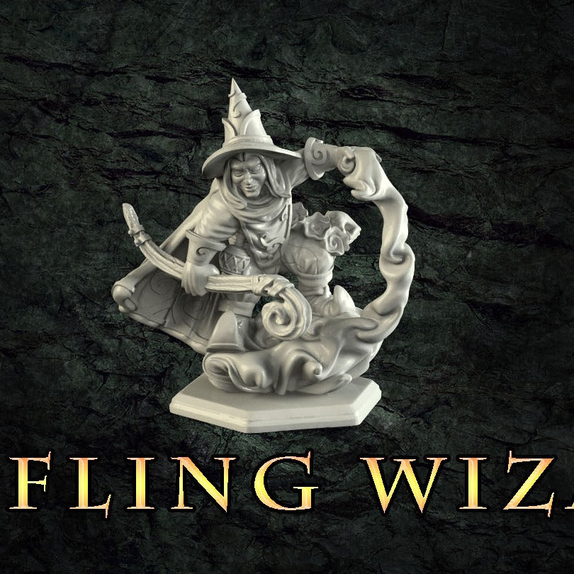 Halfling Wizard - Crosslances - Miniatures by Only-Games.co