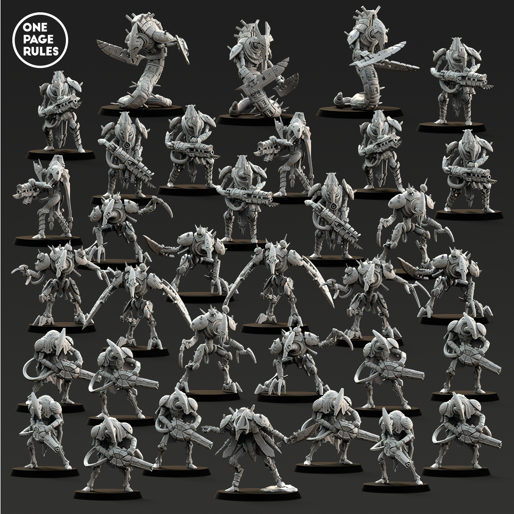 Robot Legions Army Starter (34 Models) - One Page Rules - Miniatures by ...