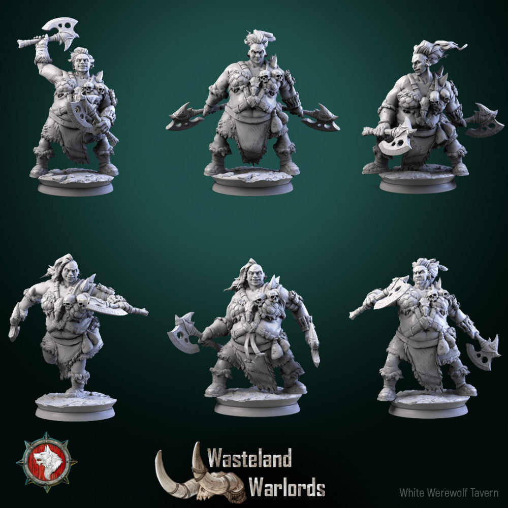 Big barbarian females set 6 miniatures 32mm - White Werewolf Tavern ...