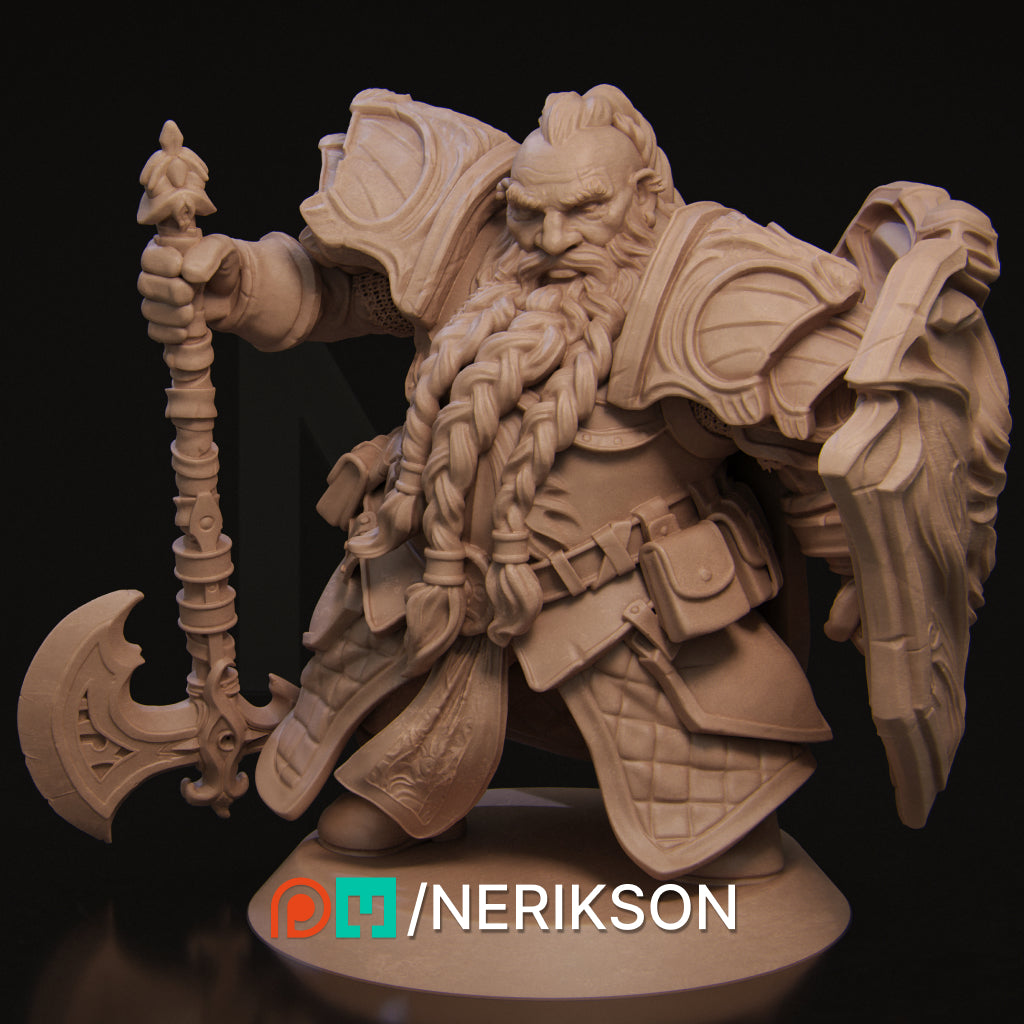 Dwarf Paladin - Nerikson - Miniatures by Only-Games.co
