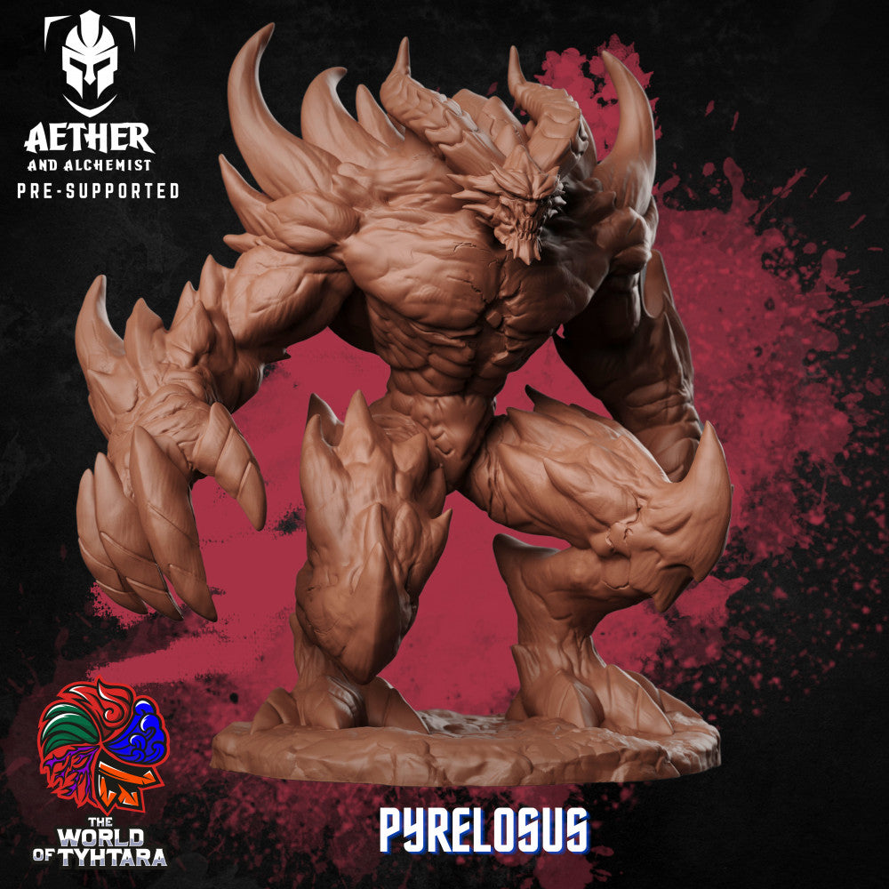 Pyrelosus - The Fire Titan - Aether and Alchemist - Miniatures by Only ...