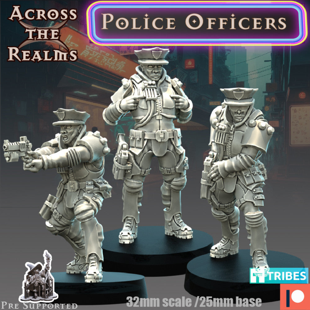 Police Officers - Across the Realms - Miniatures by Only-Games.co