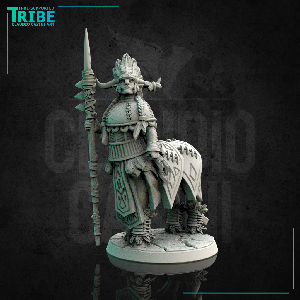 (0126) Male centaur boss with lance - Claudio Casini Art - Miniatures ...