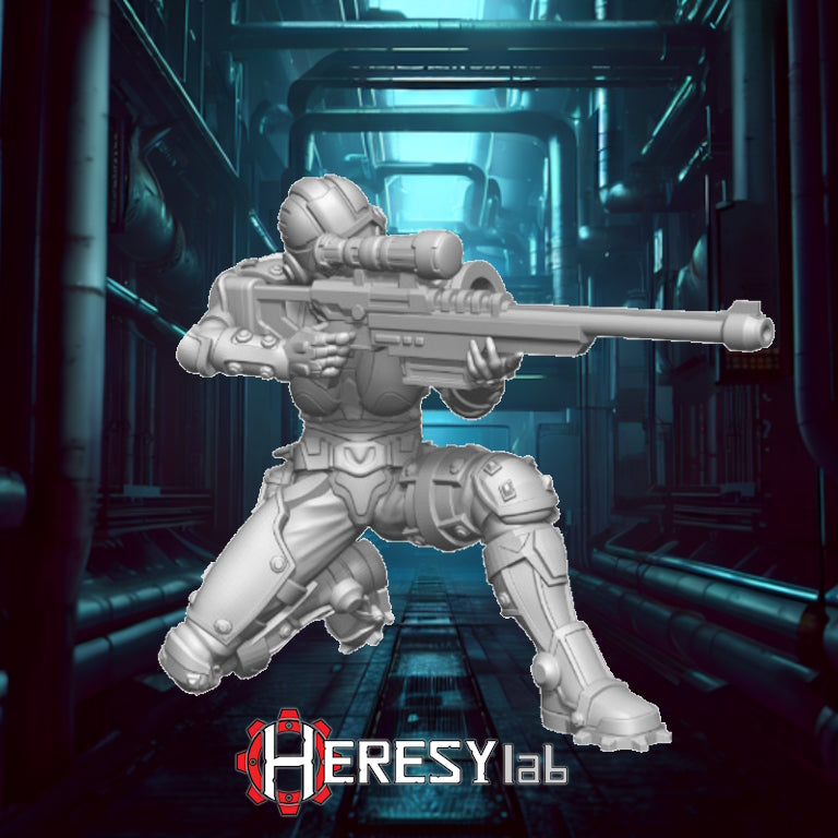 HL035 – Sauberung Enforcer Sniper - Heresy Lab - Miniatures by Only ...