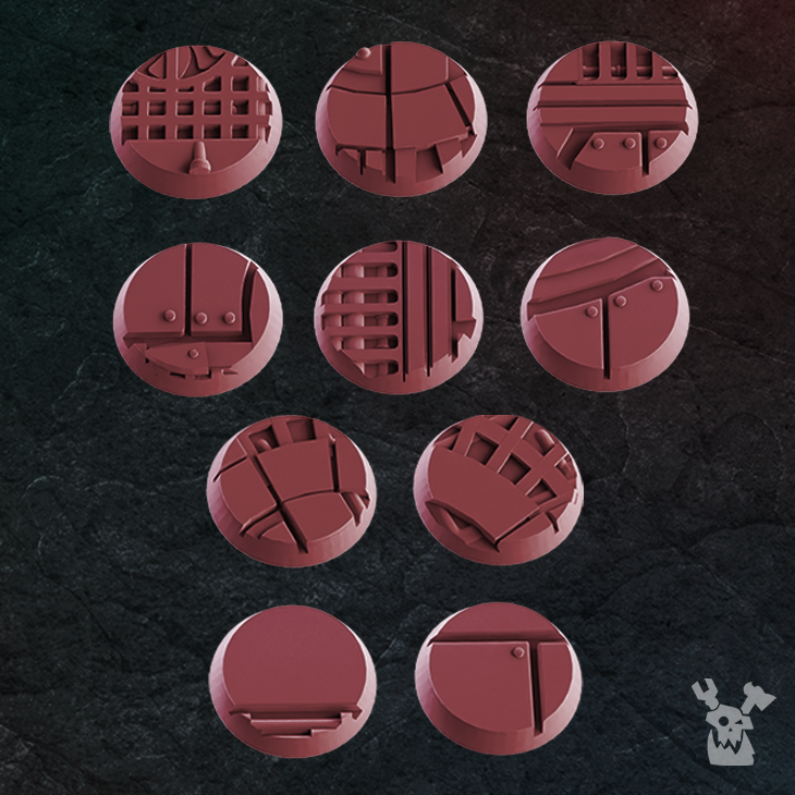 Alien Factory 25mm Bases Set x10 - DakkaDakka.Store - Miniatures by ...