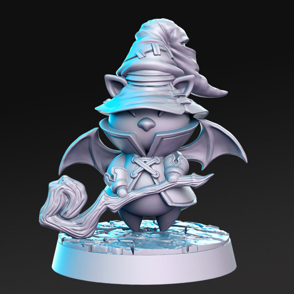 Wizzy (batomon wizard) - 32mm - DnD - RNestudio - Miniatures by Only ...