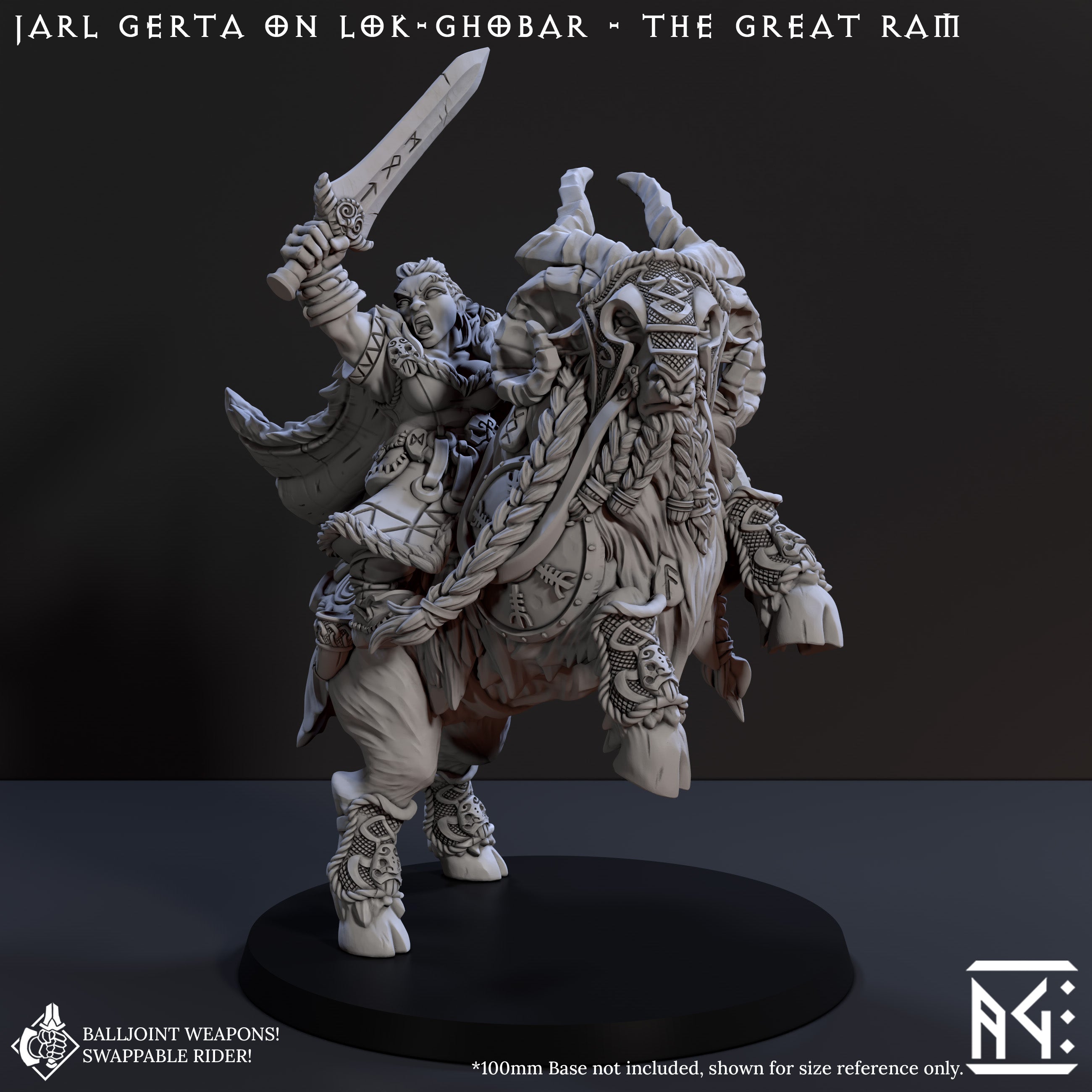 Lok-Ghobar The Great Ram (Dwarven Mountaineers of Skutagaard ...