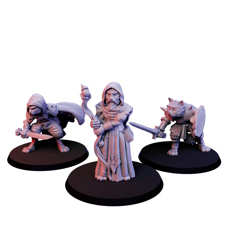 Catmen 2 - Crosslances - Miniatures by Only-Games.co