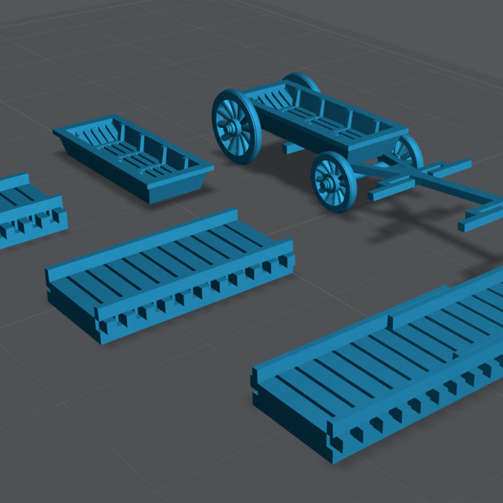 6mm Napoleonic Pontoon Bridge - Turner Miniatures - Miniatures by Only ...