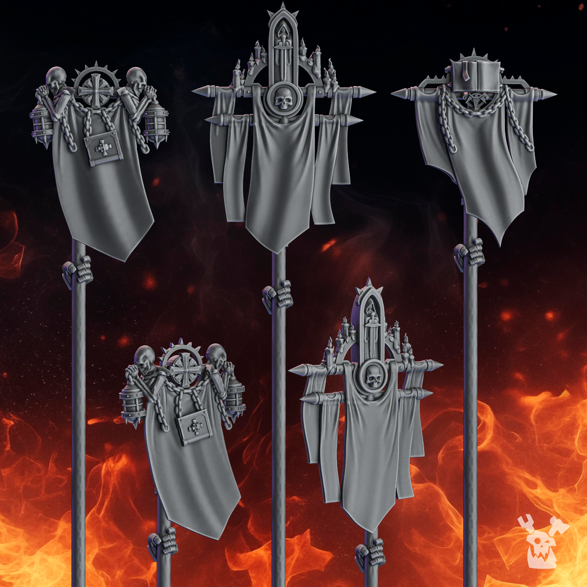 Pactum Aeternum Banners Set x5 - DakkaDakka.Store - Miniatures by Only ...
