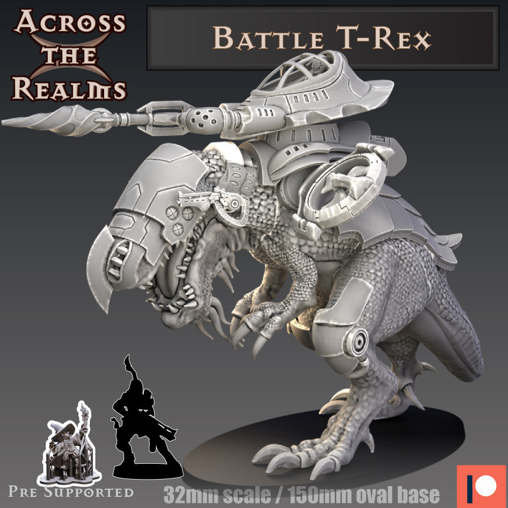 Battle T Rex - Across the Realms - Miniatures by Only-Games.co