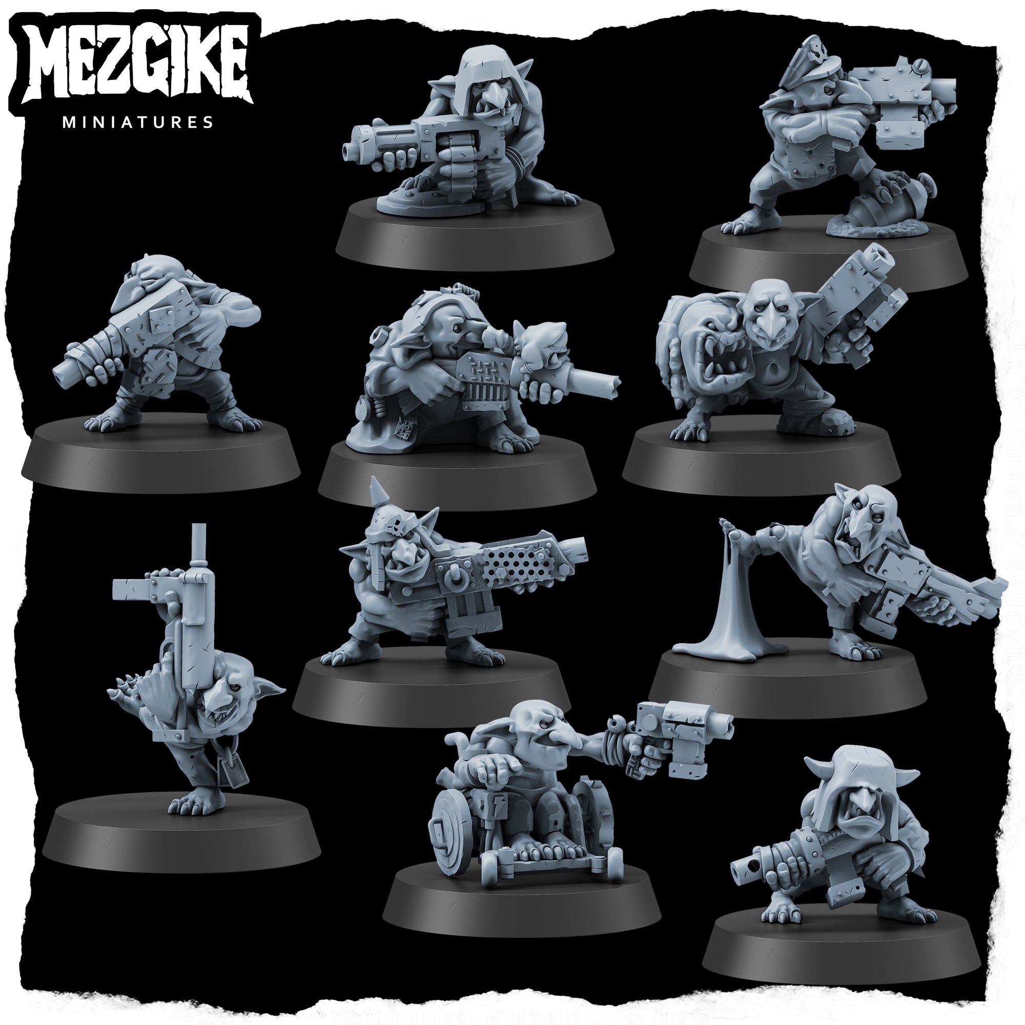 Runt mob 'B' (10 physical miniatures) - MEZGIKE - Miniatures by Only ...