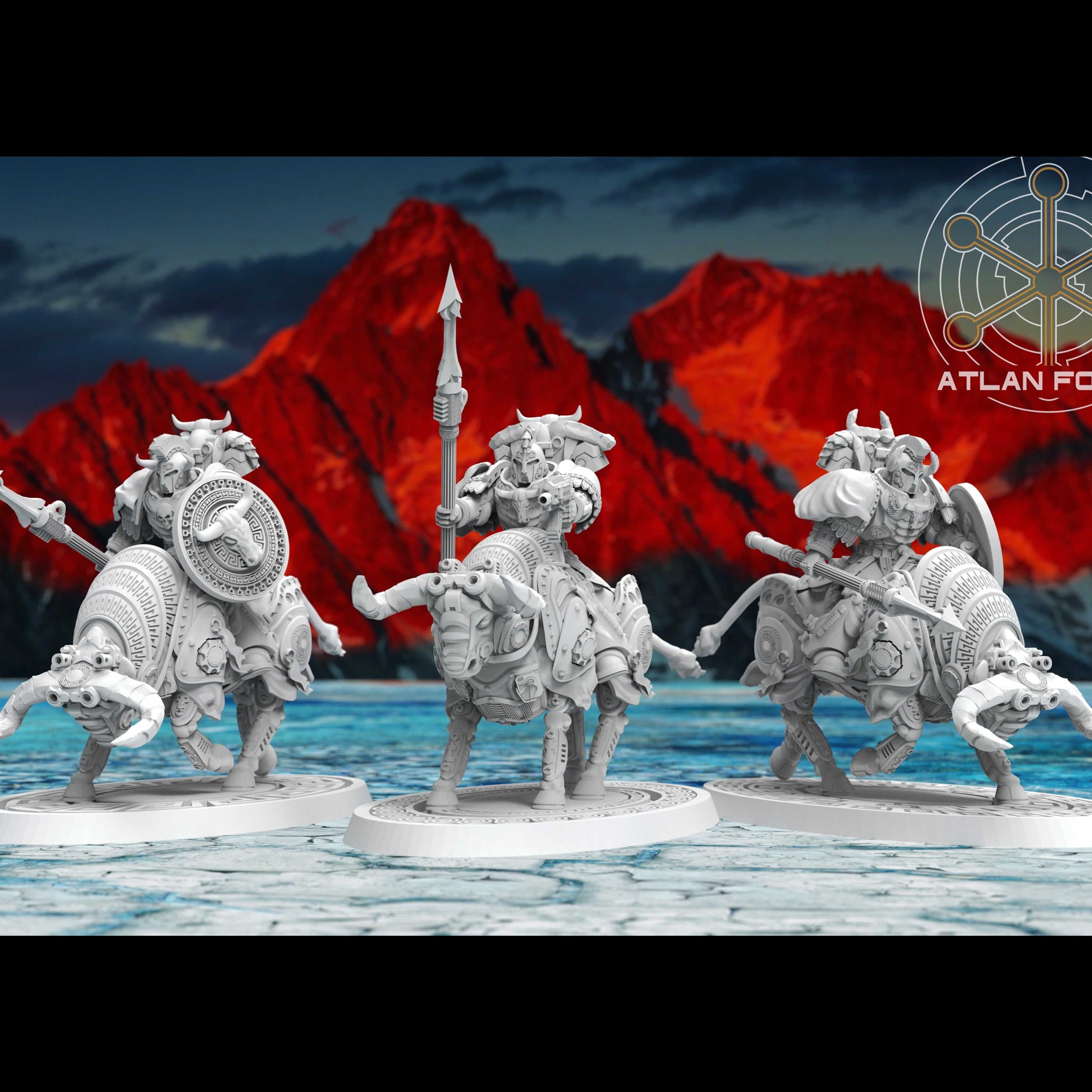 Minoan Bull Riders - Atlan Forge - Miniatures by Only-Games.co