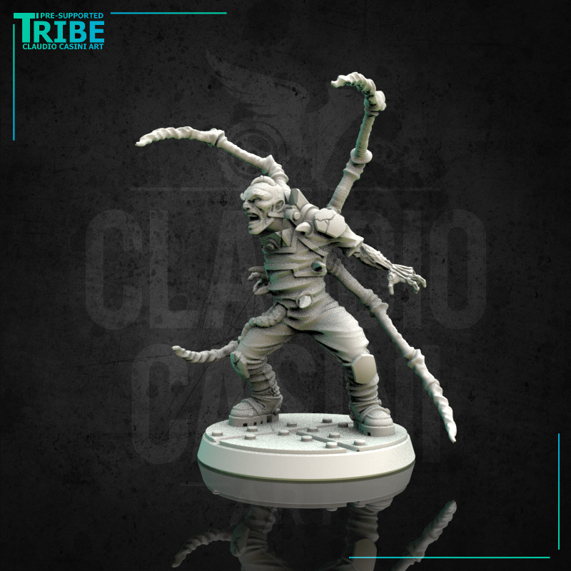 (0155) Male sci-fi mutant undead with a spider legs - Claudio Casini ...