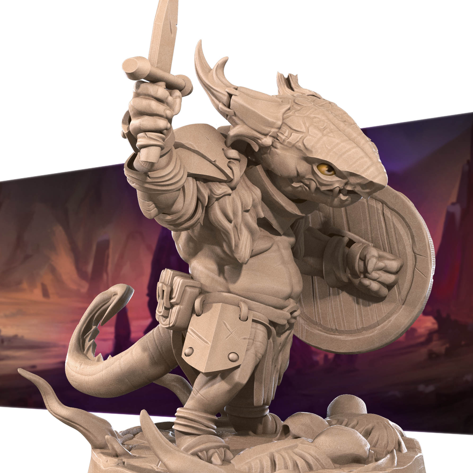 Kobold Barbarian - Bite The Bullet Studio - Miniatures by Only-Games.co