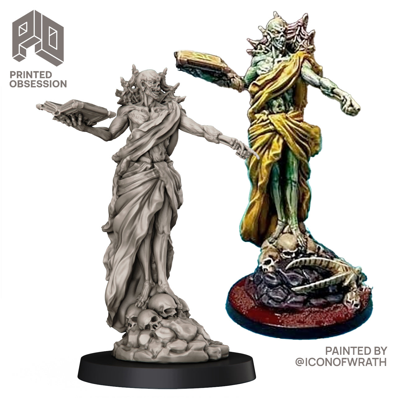 Vecna - Lord of Death - Includes his Hand and Eye on plynths - Printed ...