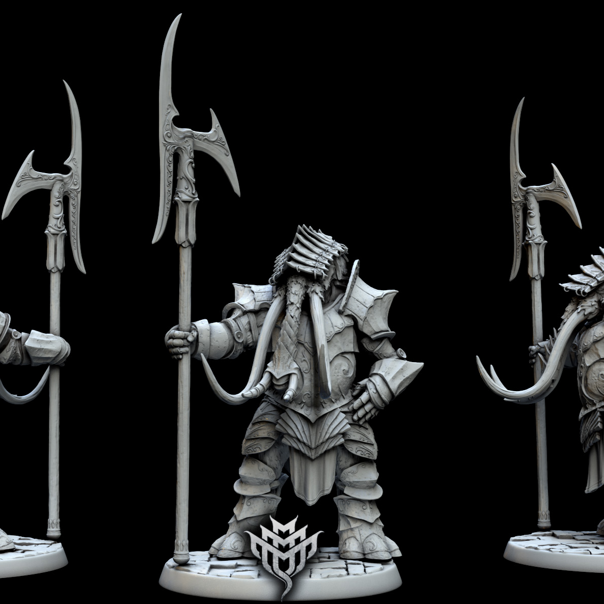 Shrouded tusk (pose 2 of 2) - Mini Monster Mayhem - Miniatures by Only ...