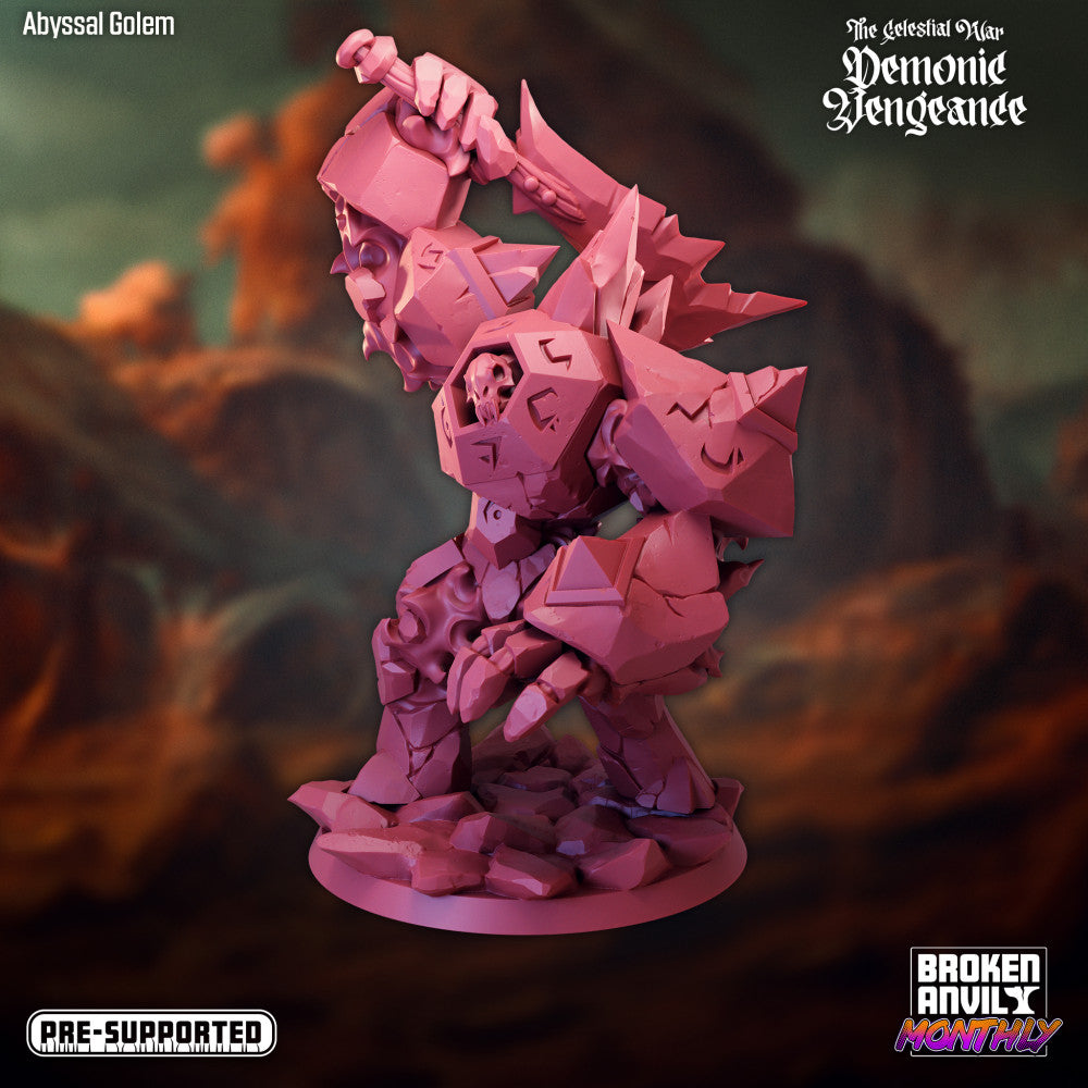 The Celestial War: Demonic Vengeance Abyssal Golem 01 - Broken Anvil ...