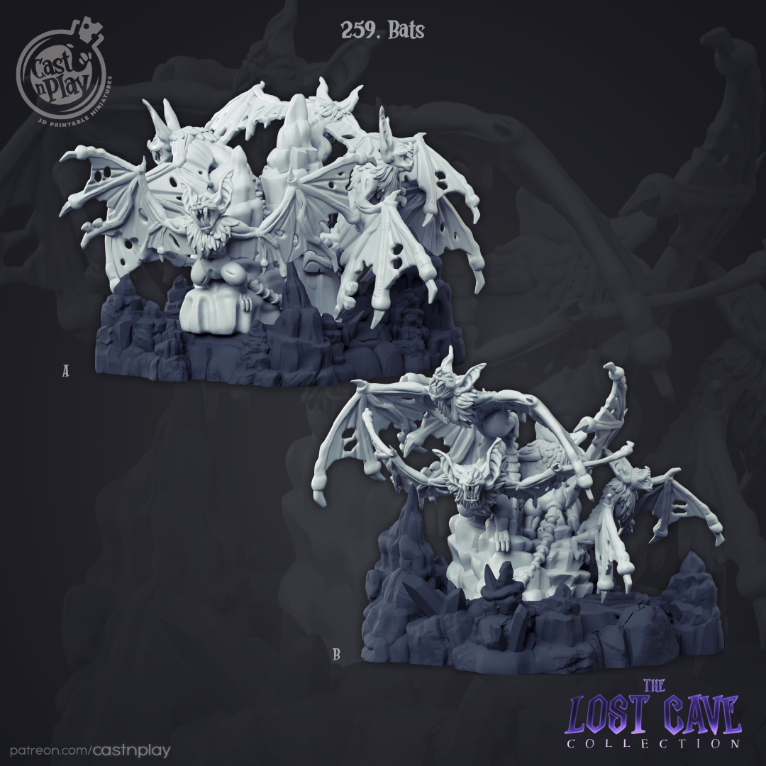 Bats - Cast n Play - Miniatures by Only-Games.co