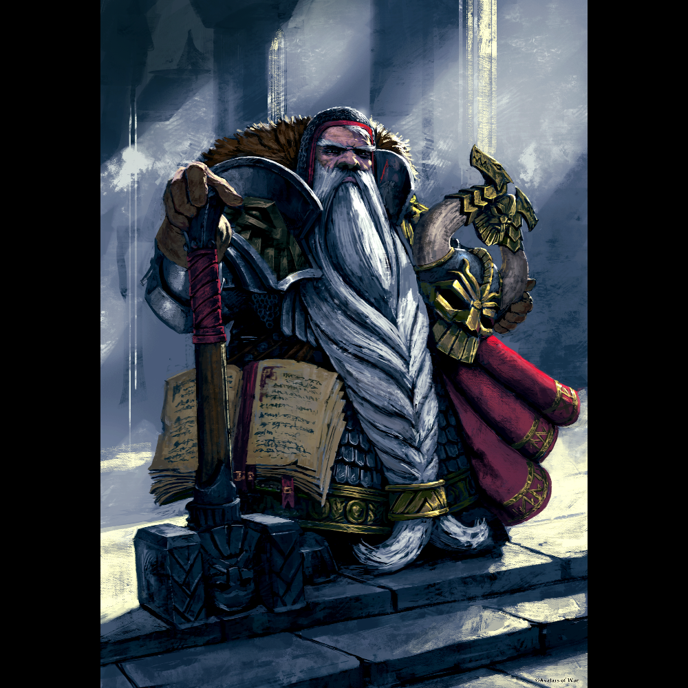 Dwarf Lord - Avatars Of War - Miniatures by Only-Games.co