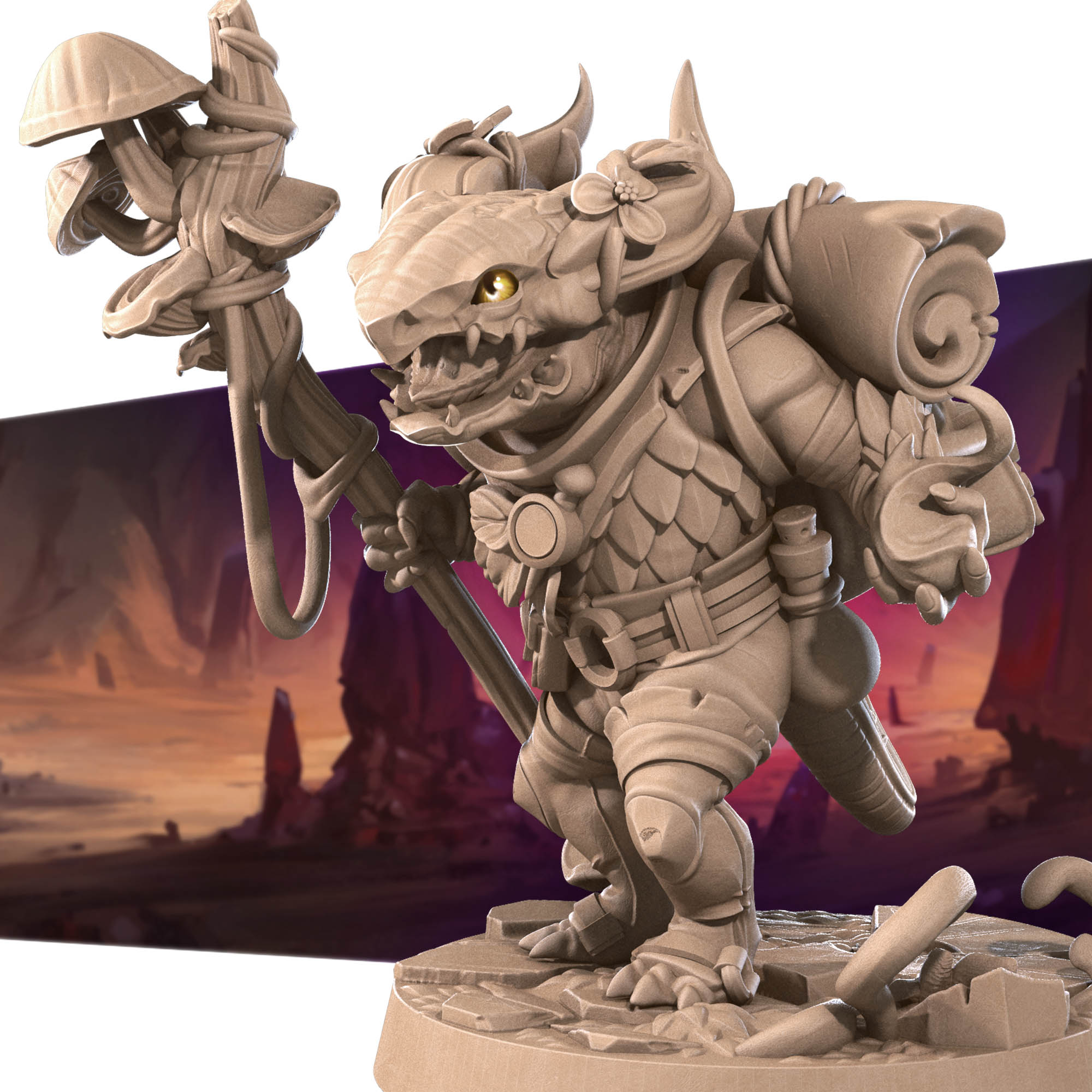 Kobold Druid - Bite The Bullet Studio - Miniatures by Only-Games.co