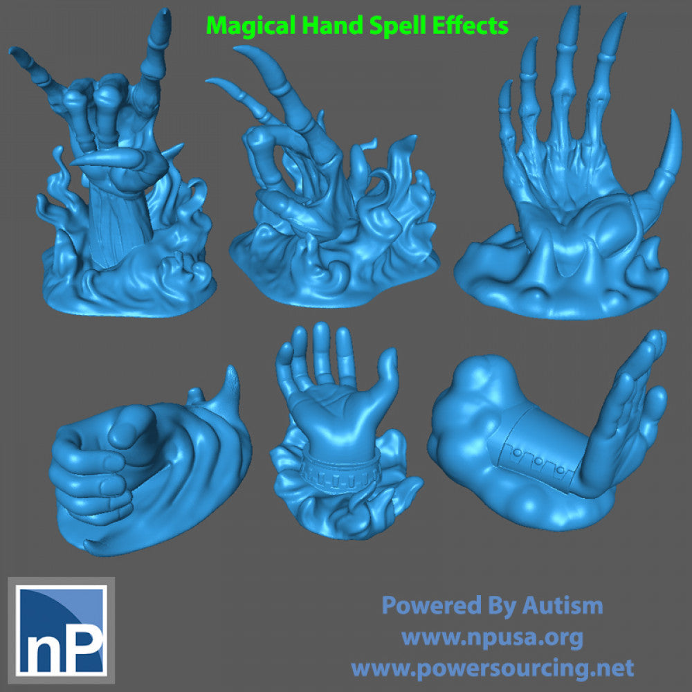 Magical Hands Spell Effects - nonPareil Institute - Miniatures by Only ...
