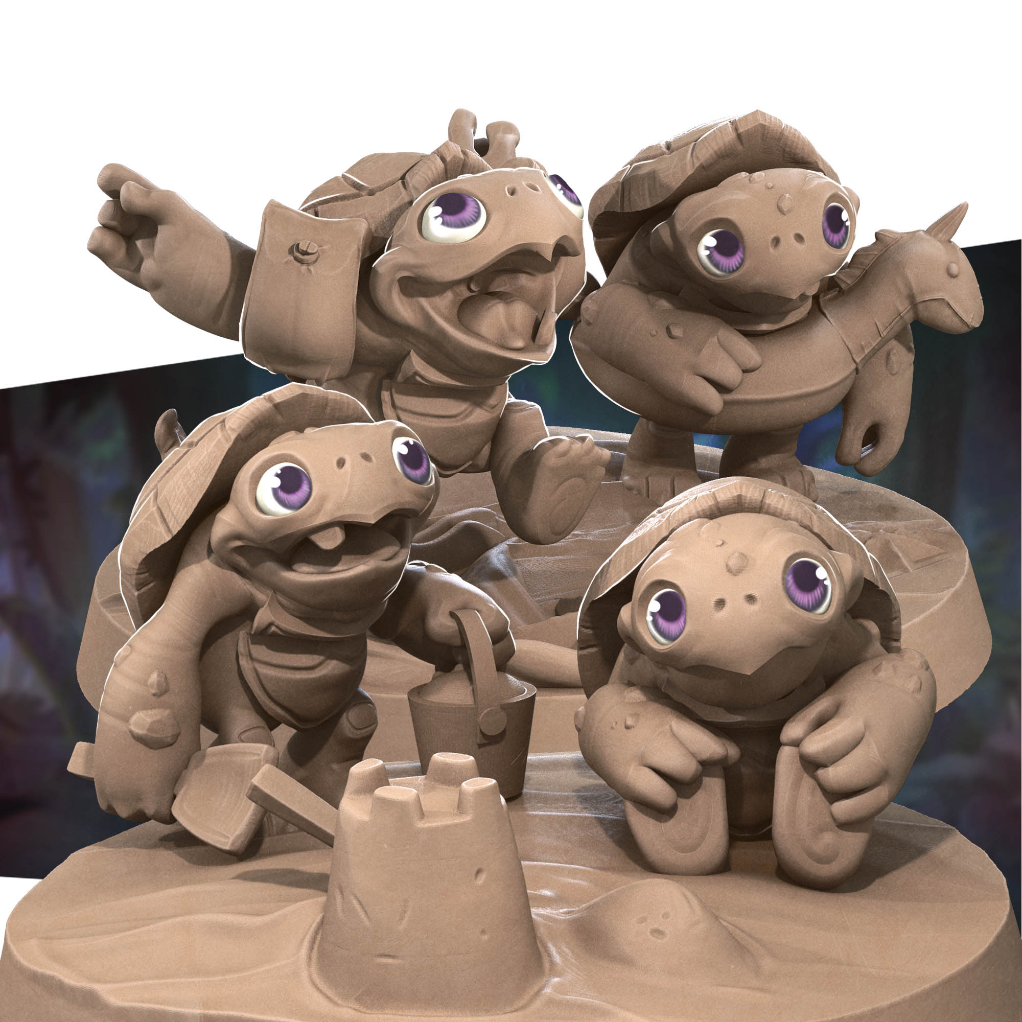 Baby Turtles - Bite The Bullet Studio - Miniatures by Only-Games.co