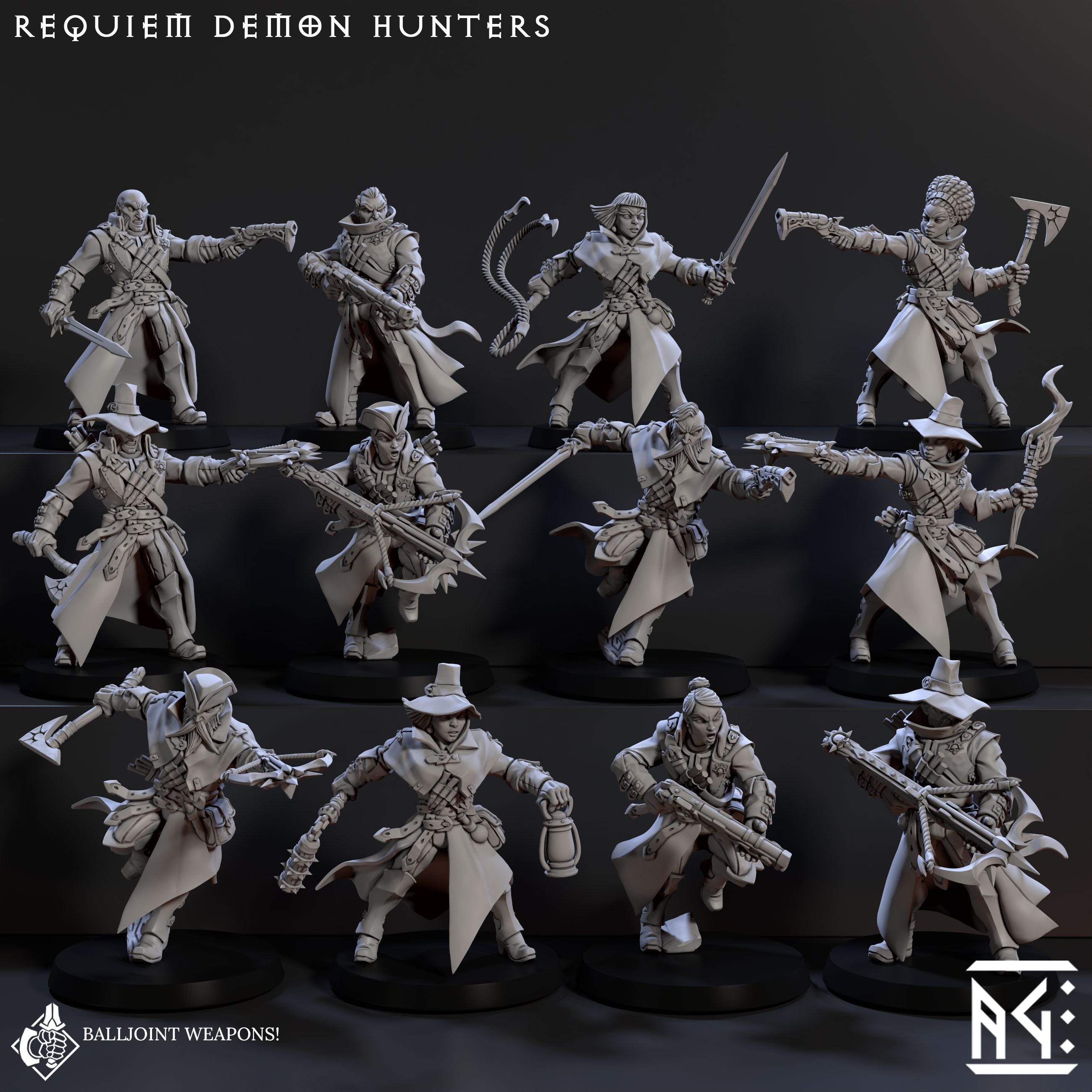Requiem Demon Hunters - ArtisanGuild - Miniatures by Only-Games.co