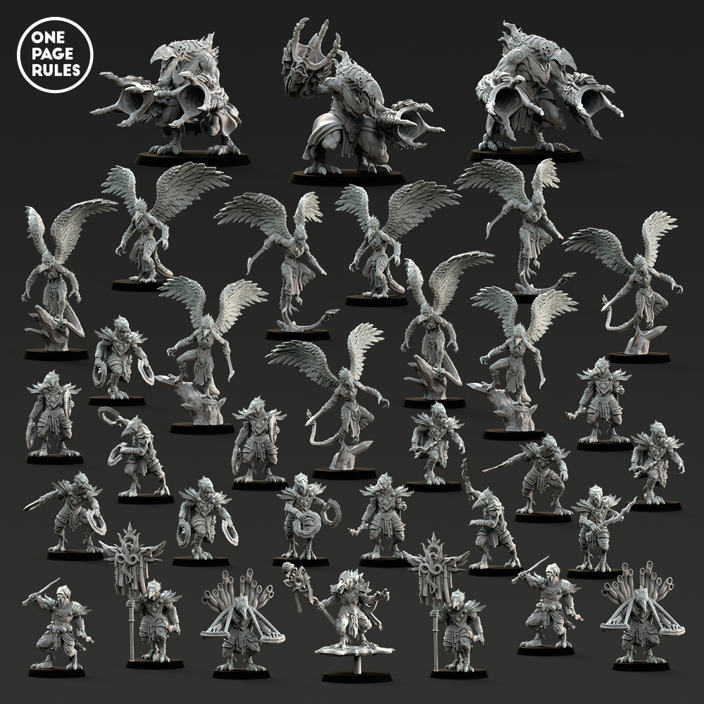 Change Daemons Army Starter (34 Models) - One Page Rules - Miniatures ...