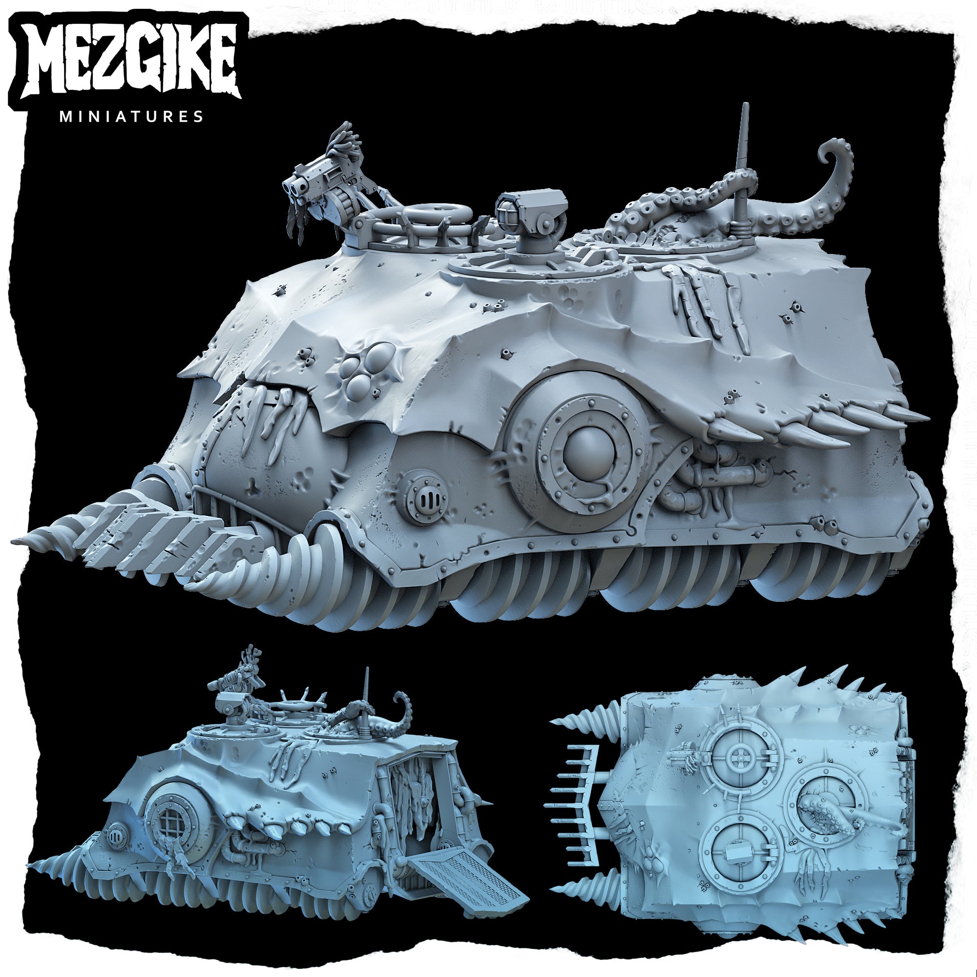 Sea grub carrier tank (physical miniature) - MEZGIKE - Miniatures by ...