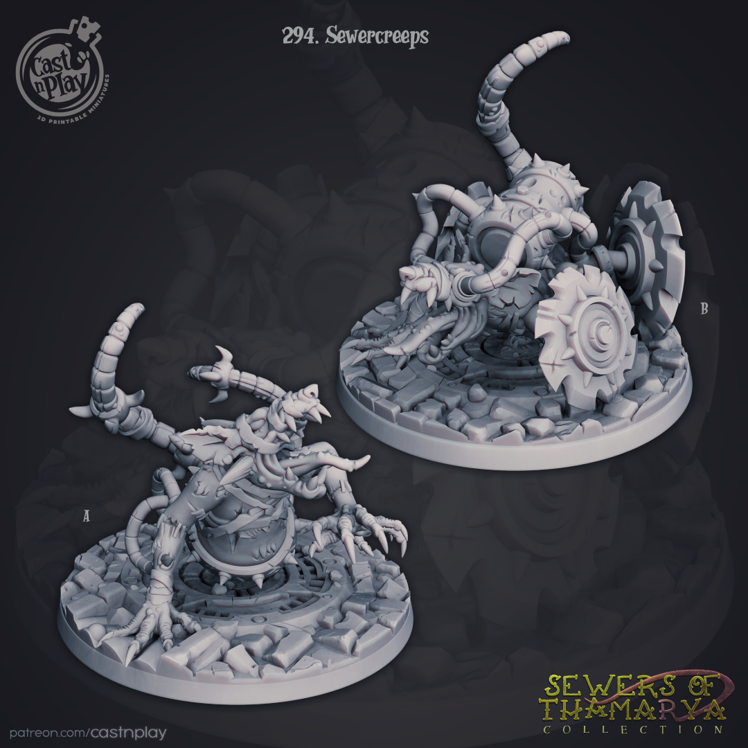 Sewercreeps - Cast n Play - Miniatures by Only-Games.co