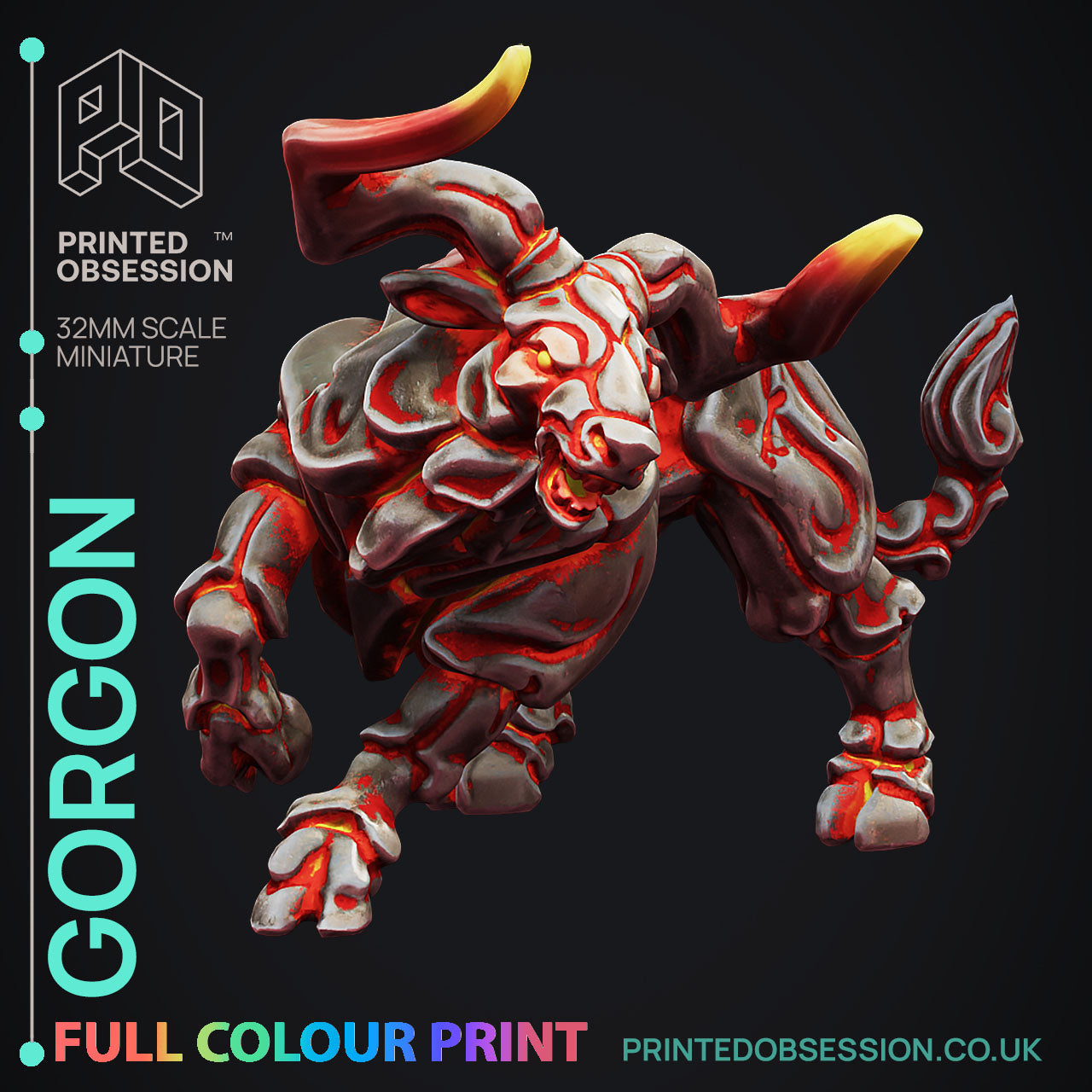 Gorgon - Construct - Pre-Coloured - 32mm Scale - Printed Obsession ...