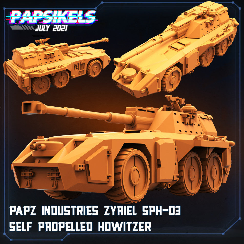 PAPZ INDUSTRIES ZYRIEL SPH-03 SELF PROPELLED HOWITZER - Papsikels ...