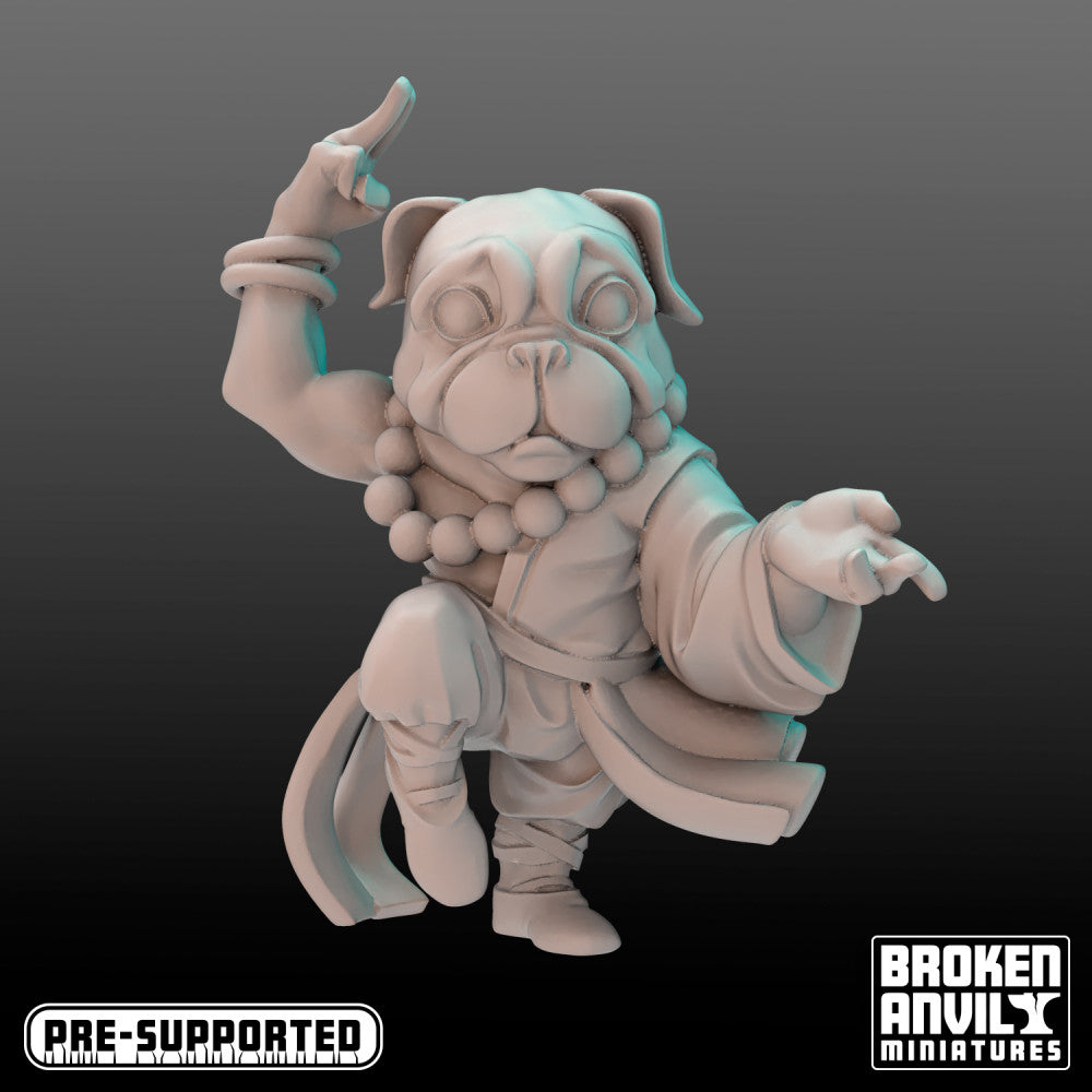 Barkonian Pug Monk - Broken Anvil Miniatures - Miniatures by Only-Games.co