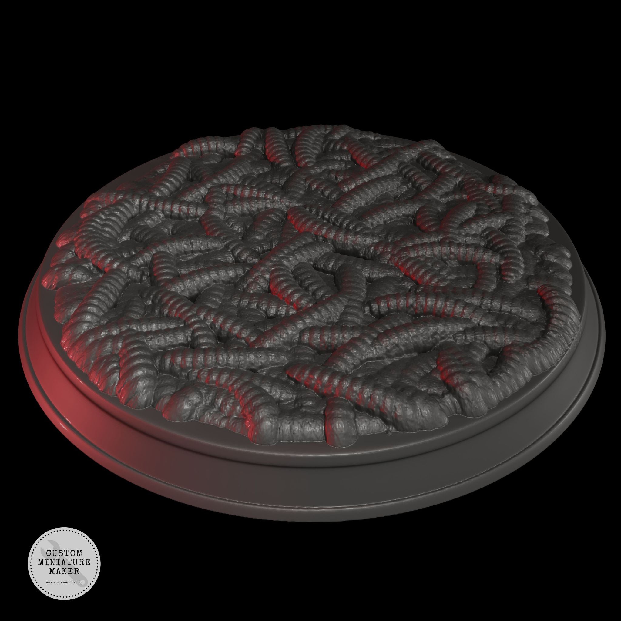 10x 32mm Maggot Base (For Plague Bears) - Custom Miniature Maker ...