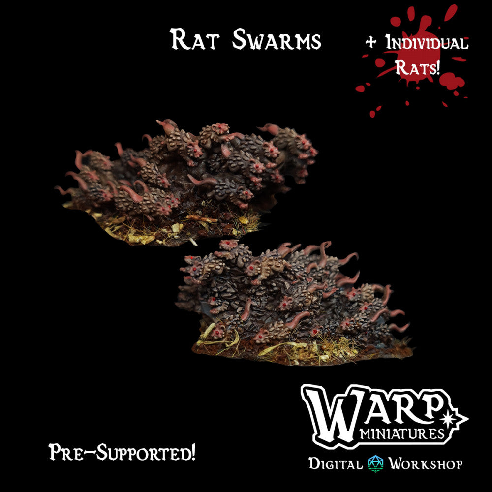 Rat Swarms - Warp Miniatures - Miniatures by Only-Games.co