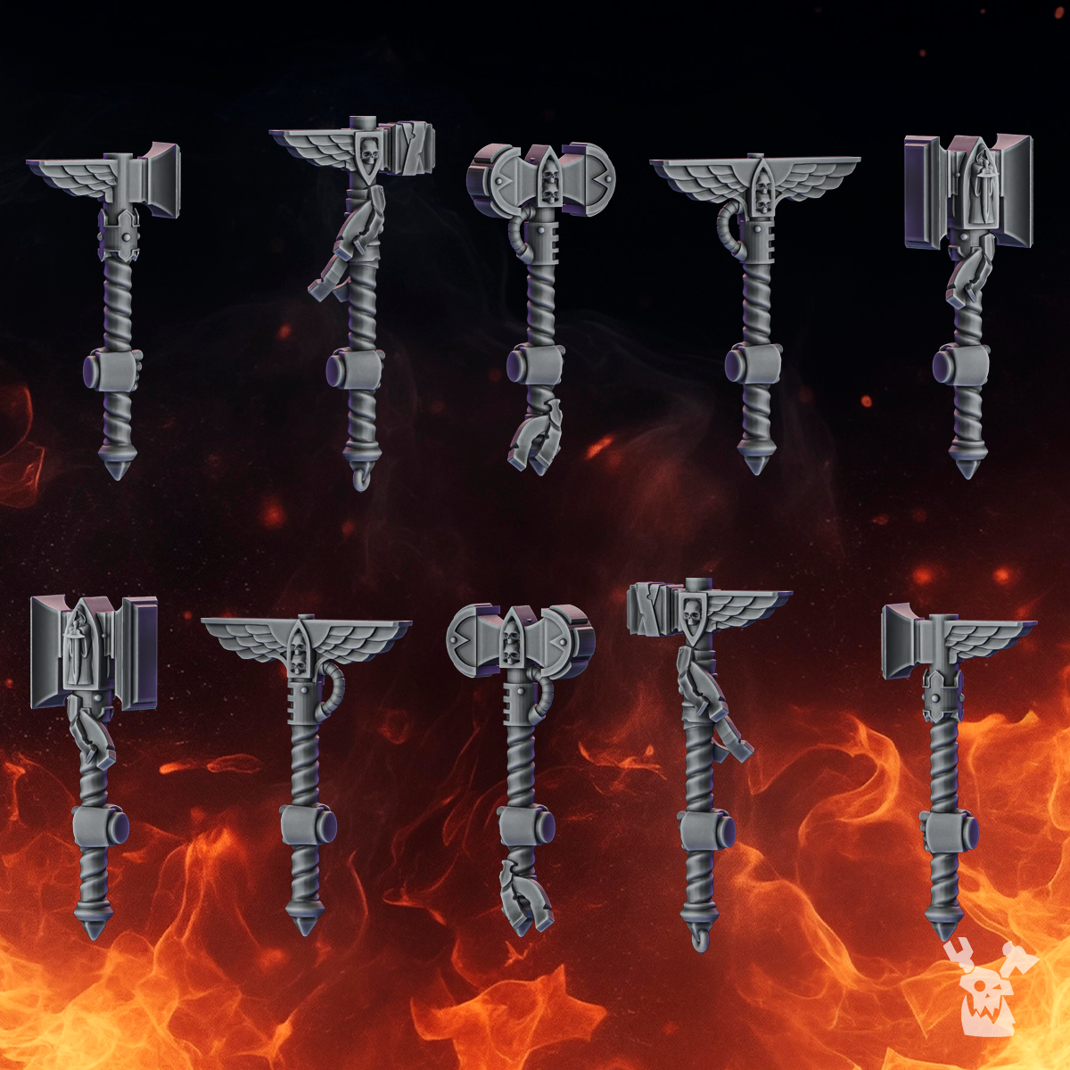 Pactum Aeternum Knight Hammers Set x10 - DakkaDakka.Store - Miniatures ...