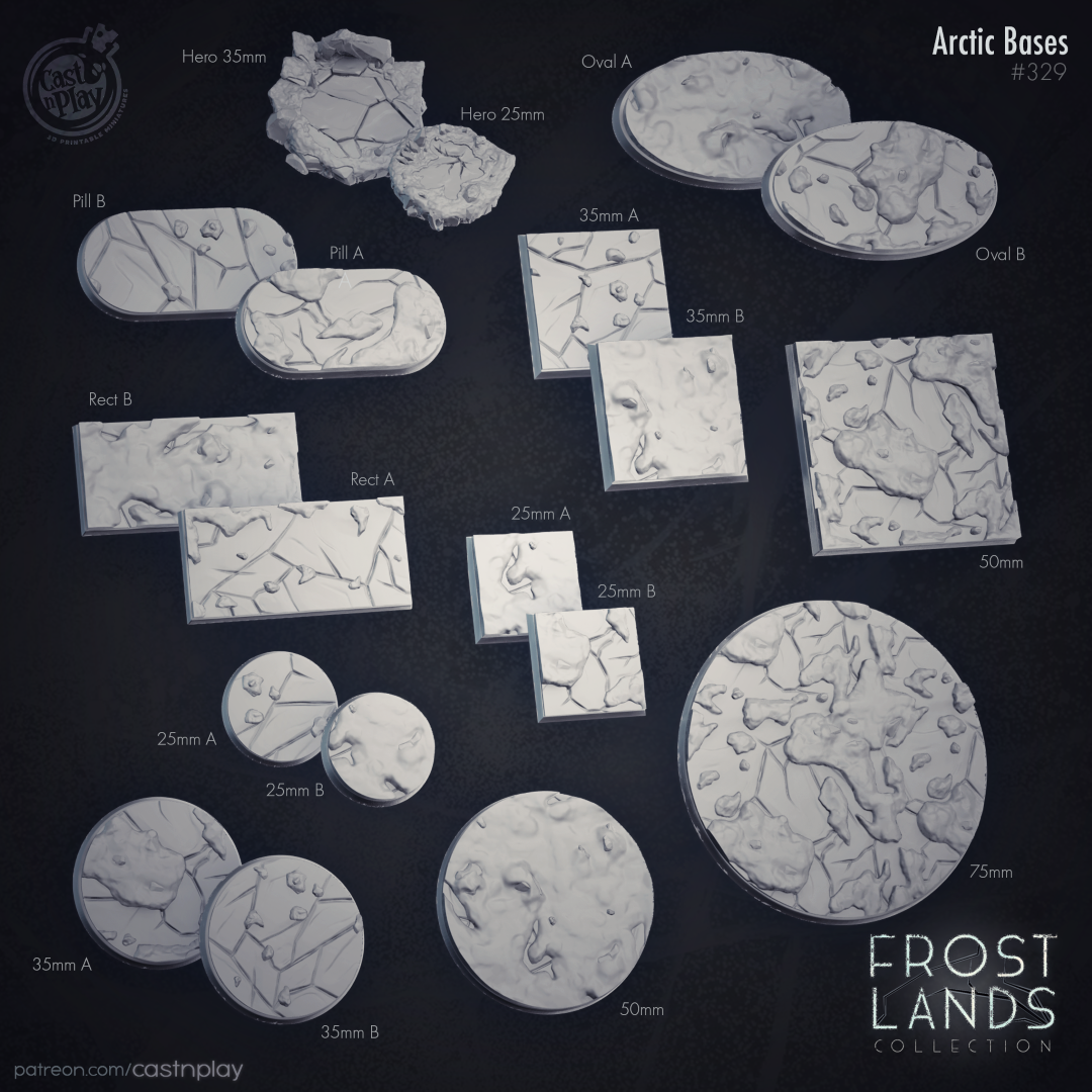 Arctic Bases - Cast n Play - Miniatures by Only-Games.co