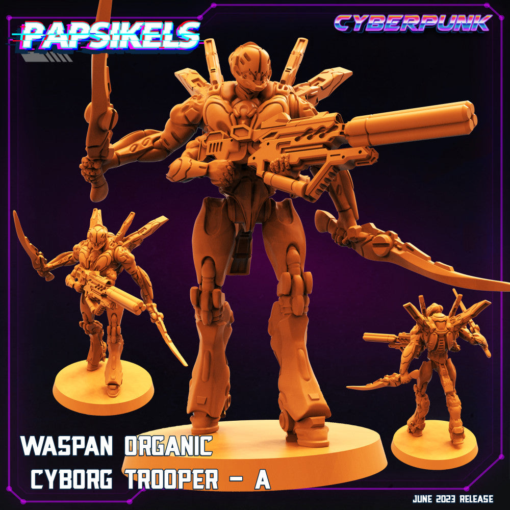 WASPAN ORGANIC CYBORG TROOPER A - Papsikels Miniatures - Miniatures by ...
