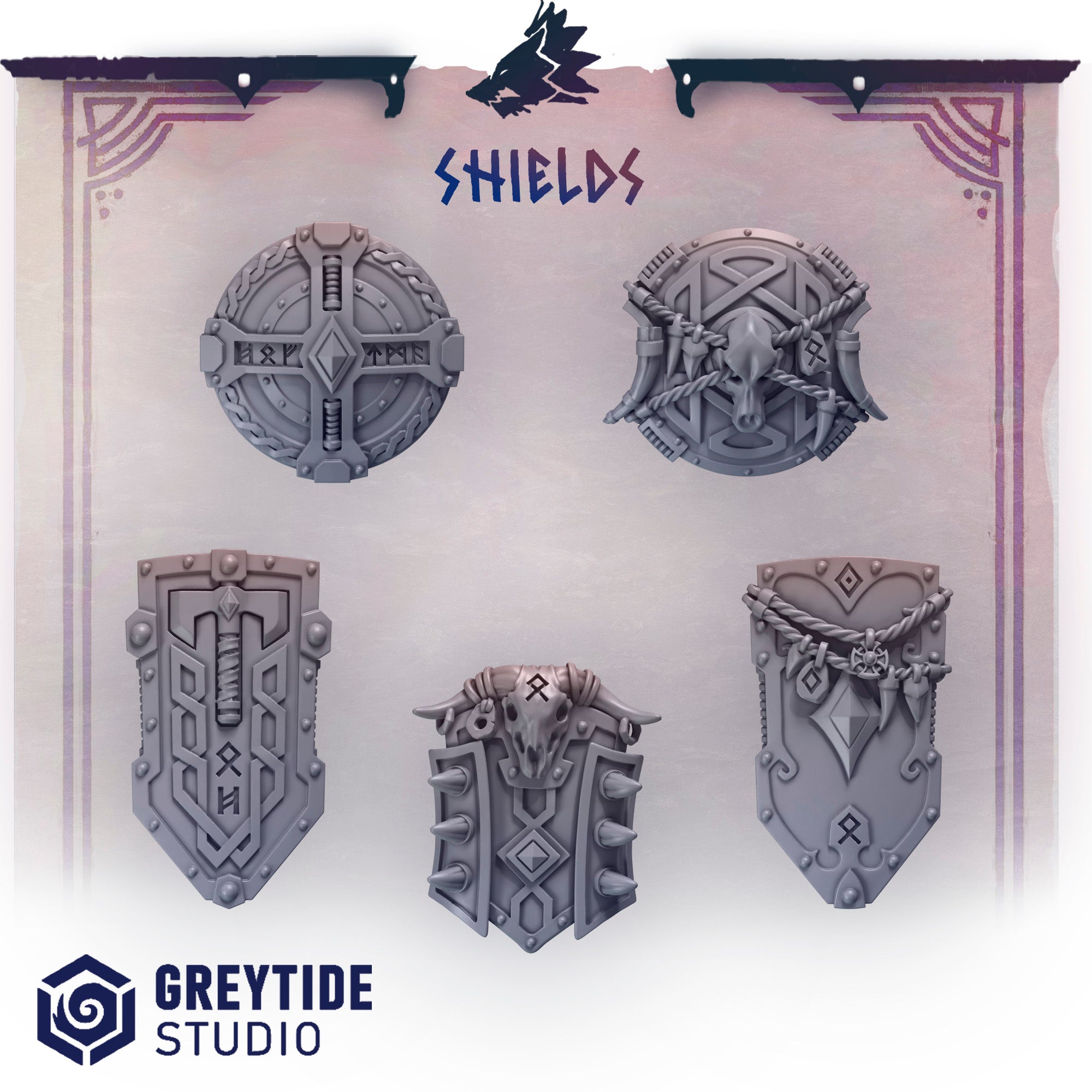 Shields Left PH - Greytide Studio - Miniatures by Only-Games.co