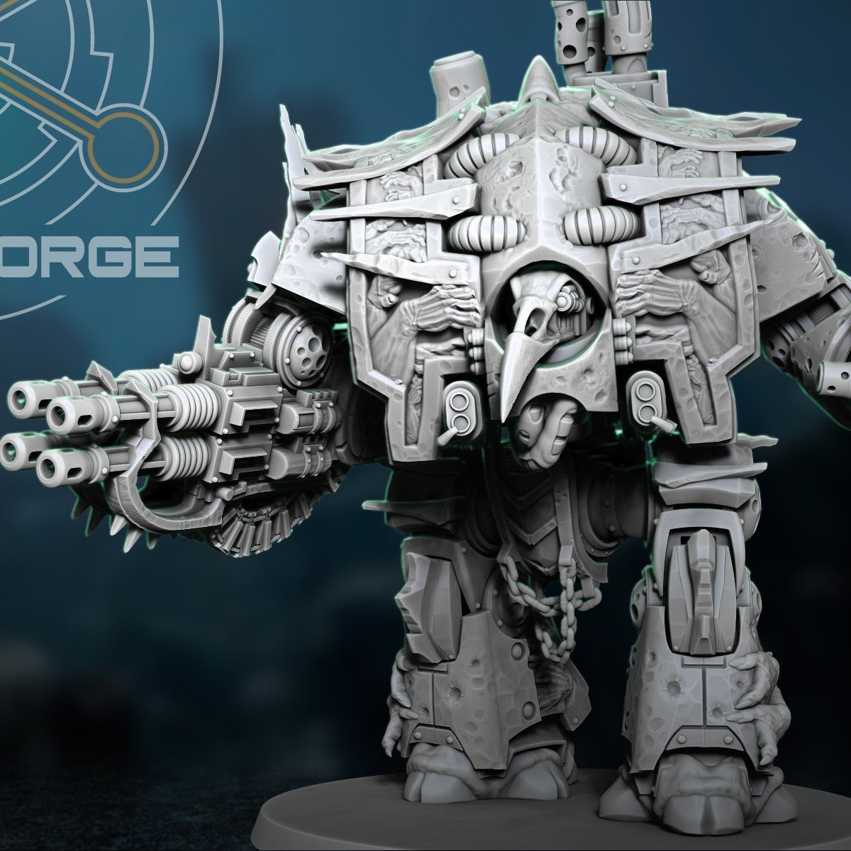 Manus Mortis Harvester Dreadnought - Atlan Forge - Miniatures by Only ...